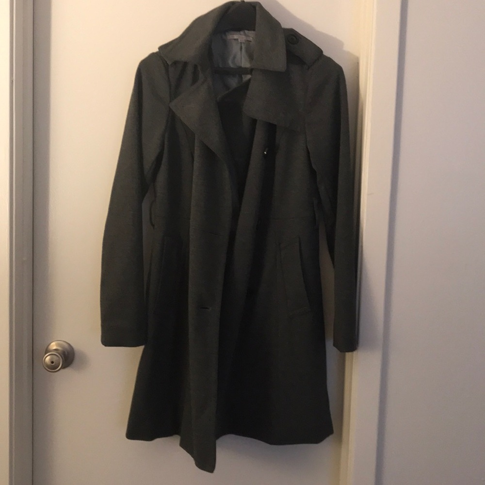 Gray Gap Trench Coat - Gem